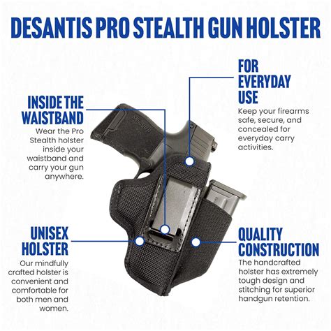Tuckable Concealed Carry Holster Desantis Pro Stealth Iwb Holster