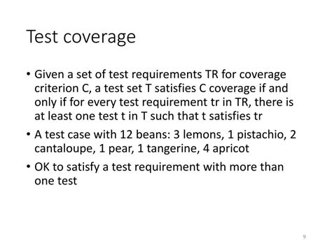 Ppt Coverage Criteria Powerpoint Presentation Free Download Id7104183 Ppt Coverage Criteria Powerpoint Presentation Free Download Id7104183