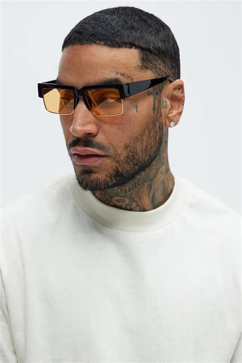 Head Turner Sunglasses Blackorange Fashion Nova