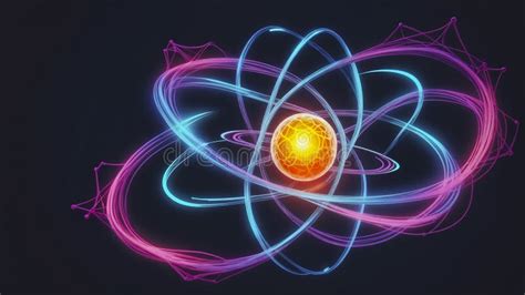 Concept Of Molecular Or Quantum Energy Stock Image Image Of Black
