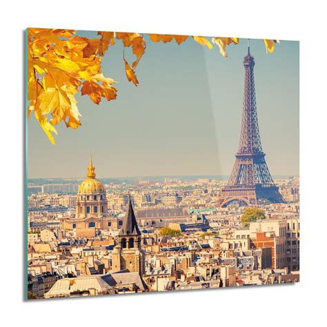 ArtprintCave Obraz na szkle Wieża Eiffela miasto 60x60 cm