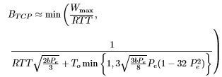 Calculation Of TCP Throughput Download Scientific Diagram