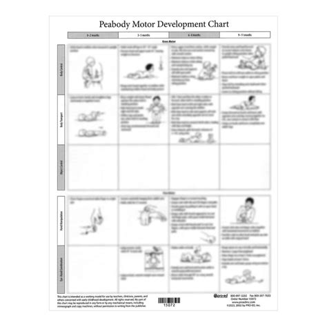 Printable Peabody Developmental Motor Scales Chart Template Free