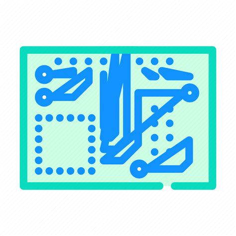 Pcb Board Electronic Component Chip Microchip Icon Download On Iconfinder