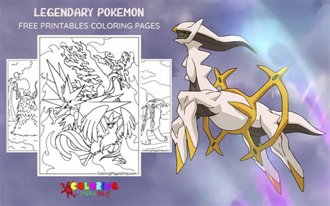 49 Legendary Pokemon Coloring Pages Free Pdf