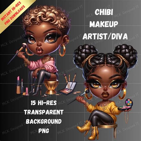 Chibi Makeup Png Chibi Makeup Artist Clipart Chibi Clipart Chibi Png Chibi Makeup Artist