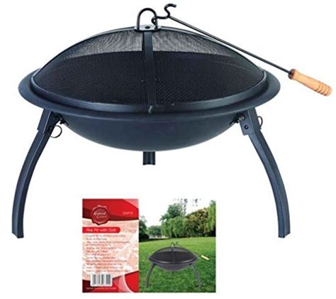 Fire Pit Firepit Brazier Outdoor Heater With Grill Bbq Barbeque
