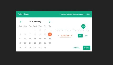 18 JavaScript Datepicker Design Code Examples OnAirCode
