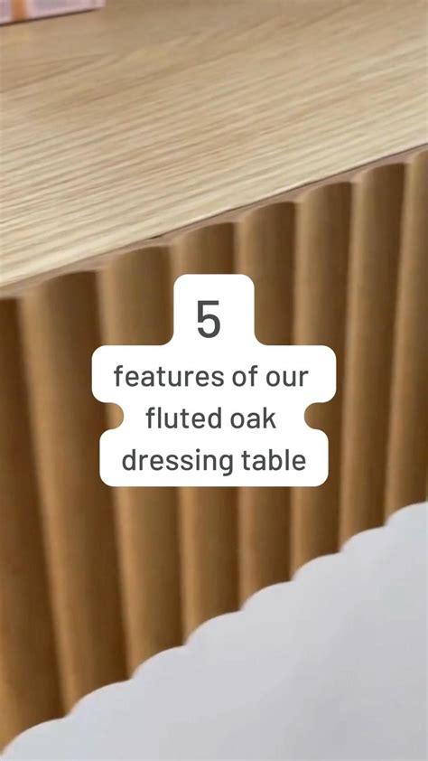 Fluted Oak Dressing Table Mybettershelf [video] [video] Cupboard Design Japandi Design