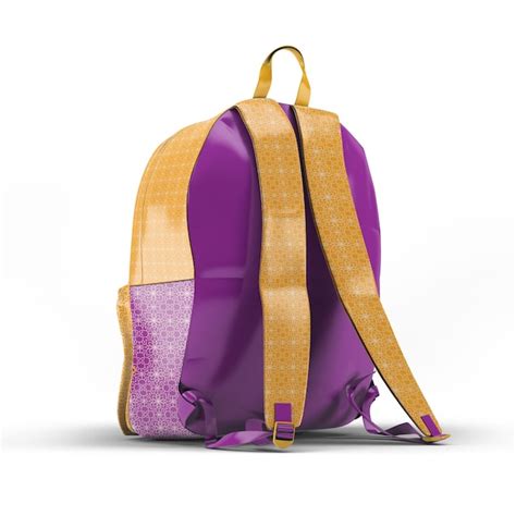 Premium Psd Realistic School Backpack Mockup Design