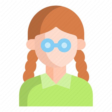 Avatar Female Nerd Icon Download On Iconfinder