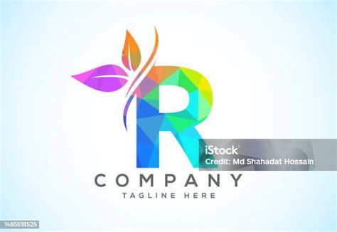 두 개의 잎이 있는 다각형 알파벳입니다 로우 폴리 친환경 로고 컨셉 생태학을 위한 로고 0명에 대한 스톡 벡터 아트 및 기타 이미지 0명 개념 개념과 주제 Istock