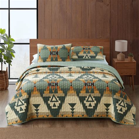 Pendleton 29296 Rock Point Comforter Set Soft Cotton Machine Washable Cover Set