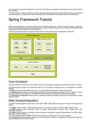 Spring Framework PDF