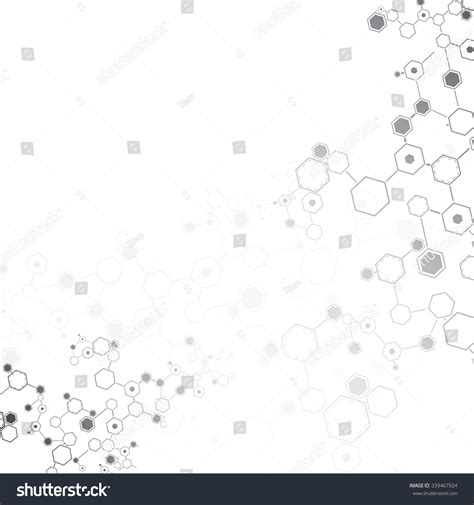 Virtual Abstract Background Particle Molecule Structure Stock Vector Royalty Free 339467924