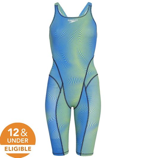 Speedo Womens Print Vanquisher Kneeskin Tech Suit Swimsuit At