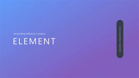 Element Powerpoint Template Light Slide Ppt