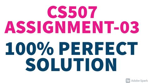 Cs507 Assignment 3 Solution Spring 2021 Cs507 Information System