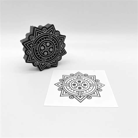 Stylized Compass Rose Style 1 Artists Tools Foam Stamp Pm Artist