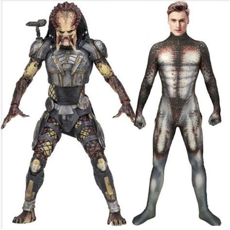 Male Predator Cosplay Costume 3d Print Spandex Zentai Men Predator