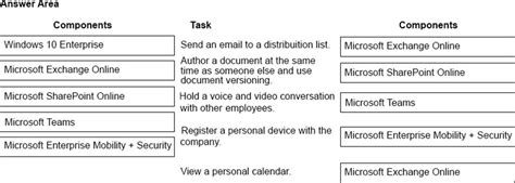 Which Microsoft Components Should Employees Use Exam Training