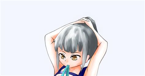 艦隊これくしょん 例の水着を着た夕張v23 ととみ屋二ノ舞のイラスト Pixiv