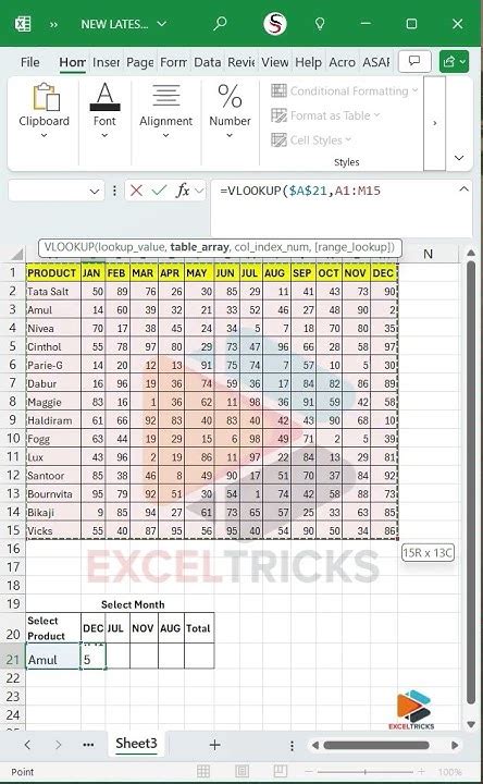Vlookup Formula With Match Function Excel Excelformula Exceltips Exceltutorial Youtube