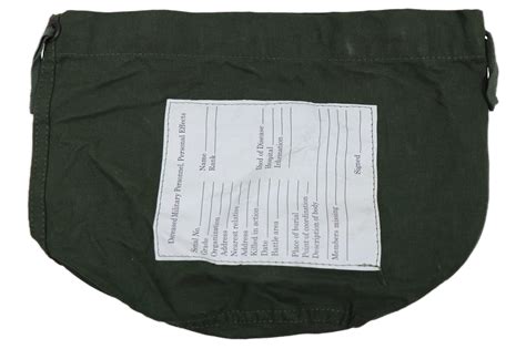 Us Military Od Deceased Personnel Personal Effects Pouch Gear Rack
