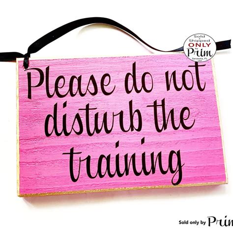 Training In Progress Sign Etsy