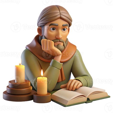 Dramatic Classic Portrait Of A Contemplative Philosopher Detailed 57897441 Png