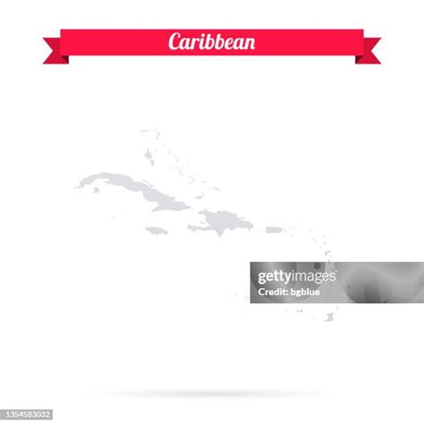 Blank Caribbean Islands Map