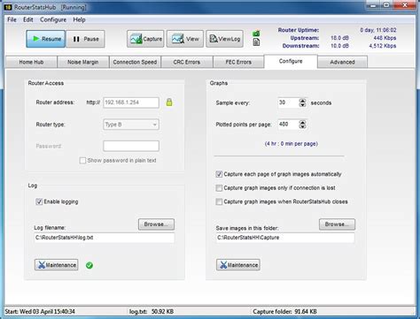 Routerstatshub Configure Details