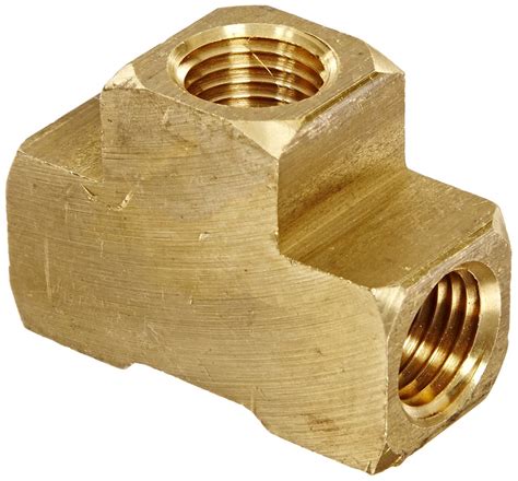 Galleon Anderson Metals 56101 Brass Pipe Fitting Barstock Tee 1 4