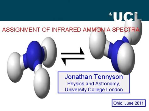 Assignment Of Infrared Ammonia Spectra Jonathan Tennyson Physics