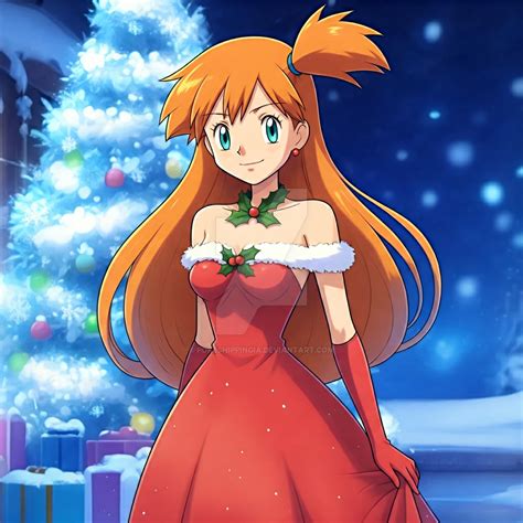 Misty Christmas Dress By Pokeshippingia On Deviantart