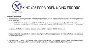 Fixing Forbidden Nginx Errors PPT