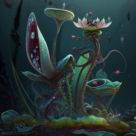 Fantasy Carnivorous Plants By Serrkai On Deviantart