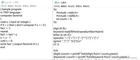 编译原理正式报告 实验一 Tiny语言的词法分析 Csdn博客