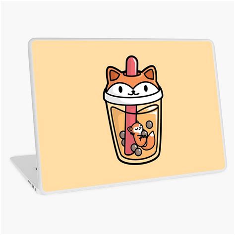 Bubble Tea With Cute Kawaii Fox Inside By Bobateame Redbubble In 2022