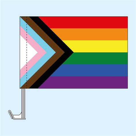 Progress Pride Car Flag Flags And Flagpoles