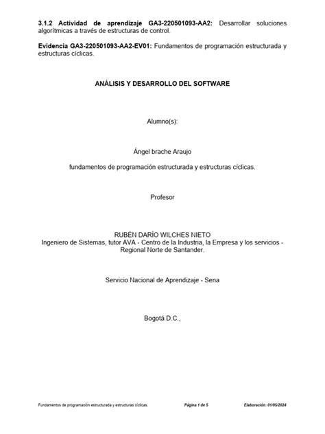 actividad de aprendizaje 3 1 2 fundamentos de programación