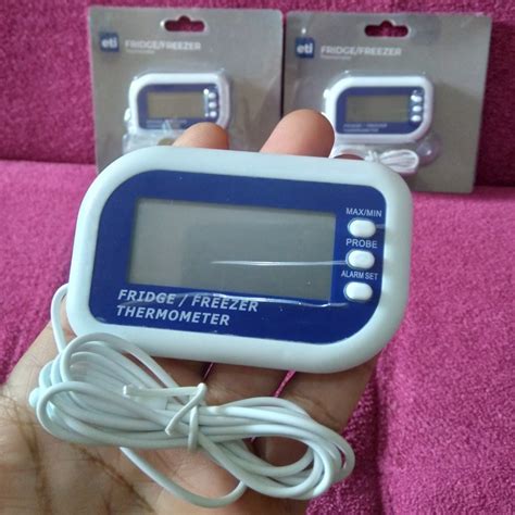 Jual Fridge Freezer Thermometer With Internal Sensor Fridge Freezer Thermometer Shopee Indonesia