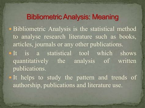 Bibliometric Analysis On Environment Reporting Ppt