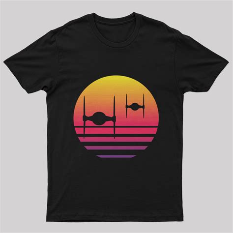 Tie Fighter Sunset T Shirt