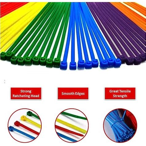 Kable Kontrol Zip Ties 4 Long 100 Pc Pk Fluorescent Blue Color