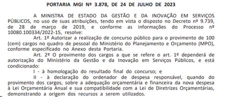 Concurso Mpo Edital Com 100 Vagas Até Janeiro De 2024 Veja Direção