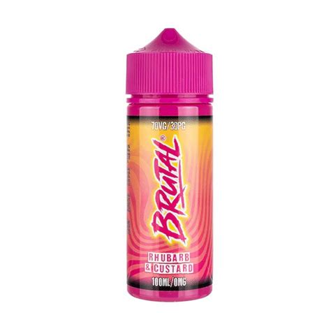 Rhubarb And Custard 100ml E Liquid Brutal Uk Vape Store E Cig Clouds