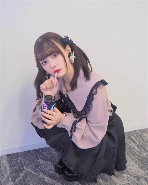 齊藤なぎささんのインスタグラム写真 齊藤なぎさinstagram「🎀️🔒🖤 ⁡ ⁡ ⁡ 前からファンの方にリクエストしていただいていた