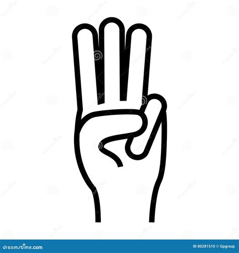 Hand Gesture Icon Image Stock Vector Illustration Of Interface 80281510