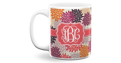 Custom Mums Flower 11 Oz Coffee Mug White Personalized Youcustomizeit